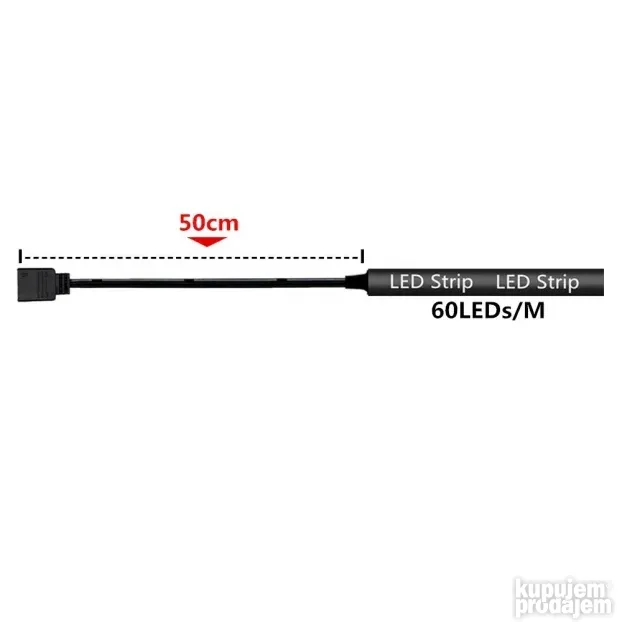 LED ARGB 5V Traka za Svetleće PC Desktop Kućište - 0.5m - KupujemProdajem