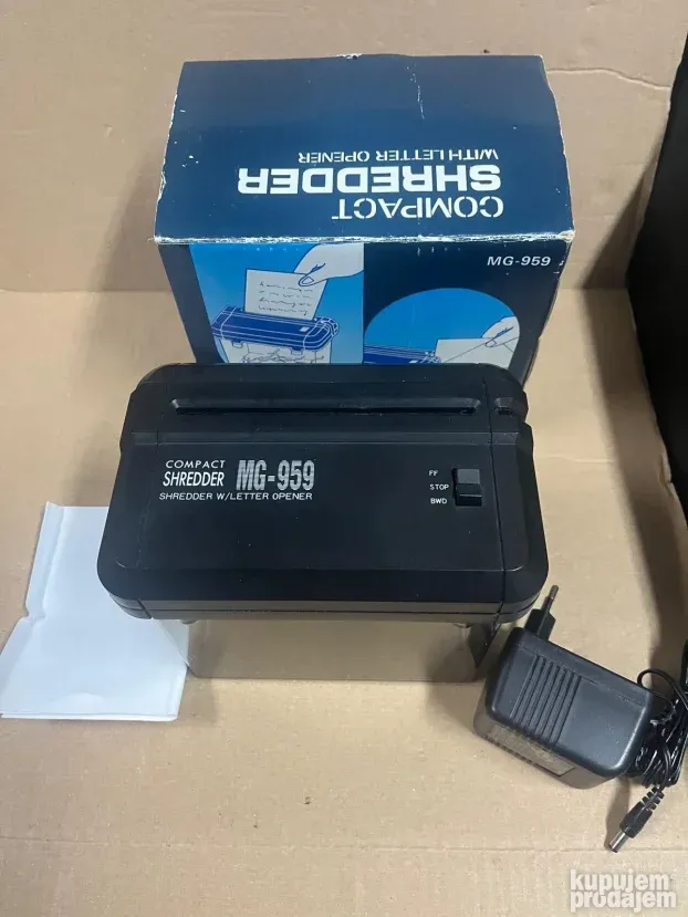 Mini Šreder papira Compact Shredder MG 959 NOVO - KupujemProdajem