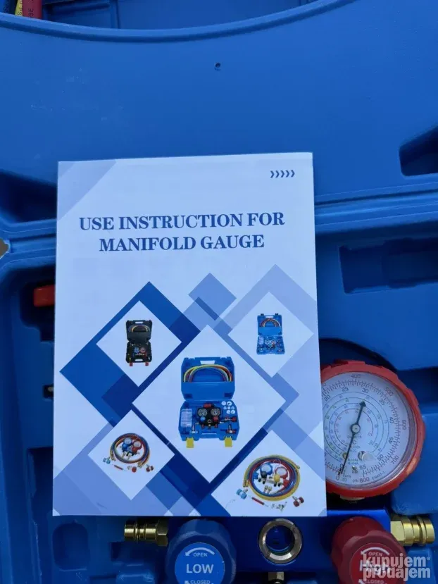 Alat za klime manometri i creva za punjenje klima uredjaja - KupujemProdajem