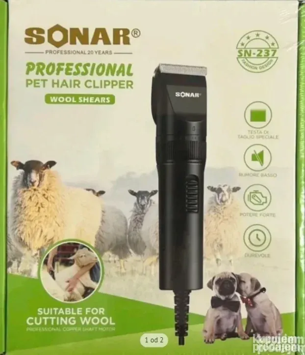 Mašinica za šišanje pasa i kucnih ljubimaca 12W Sonar SN-237 - KupujemProdajem