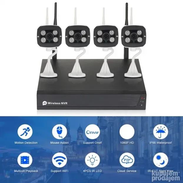 sigurnosne kamere TUYA 4 u setu smartlife bezicni wifi set - KupujemProdajem