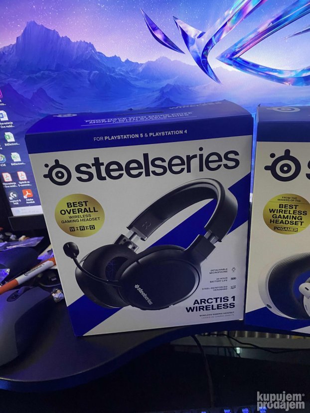 Steelseries Arctis 1 wireless bezicne slusalice PC PS5 PS4 ...