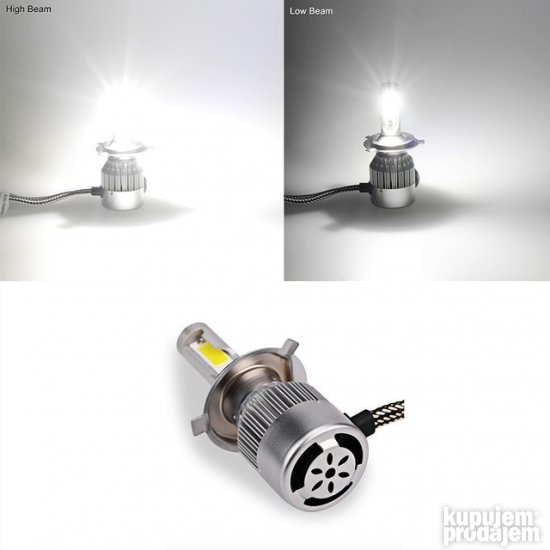 LED sijalice H1 H3 H4 H7 36w C6 PAR (sa ventilatorom) 12/24v - KupujemProdajem