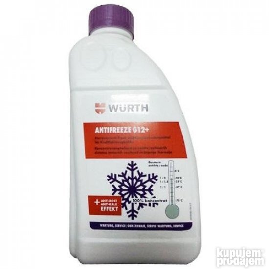 Wurth Antifriz G12 Plus koncentrat 1Lit - KupujemProdajem