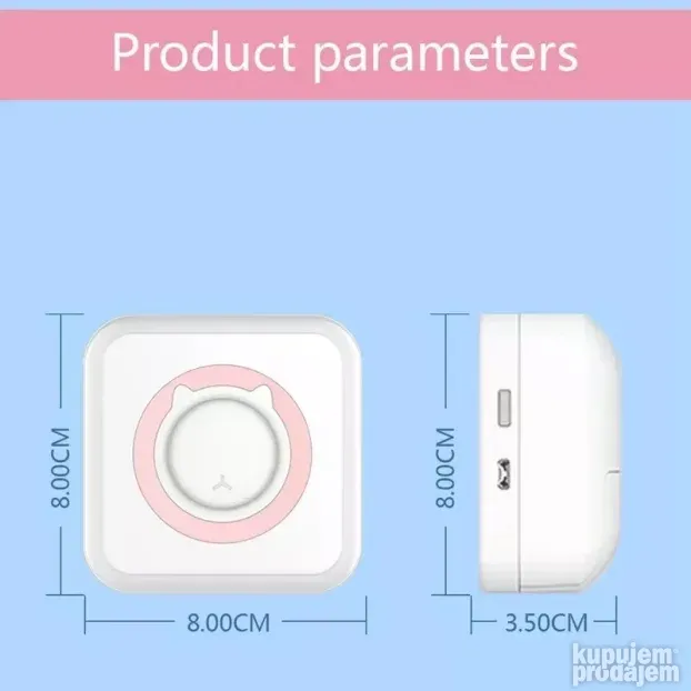 Mali mini štampač - bežični prenosni štampač FUN PRINT Novo ...