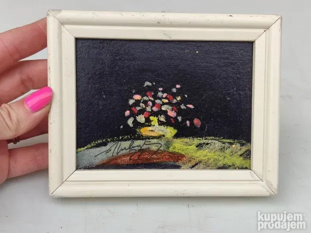 Cvece - Mala Slika - potpis - KupujemProdajem