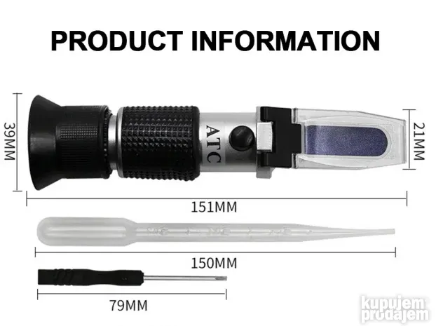 Antifriz merac 4 U 1 REFRAKTOMETAR za antifriz tester - KupujemProdajem