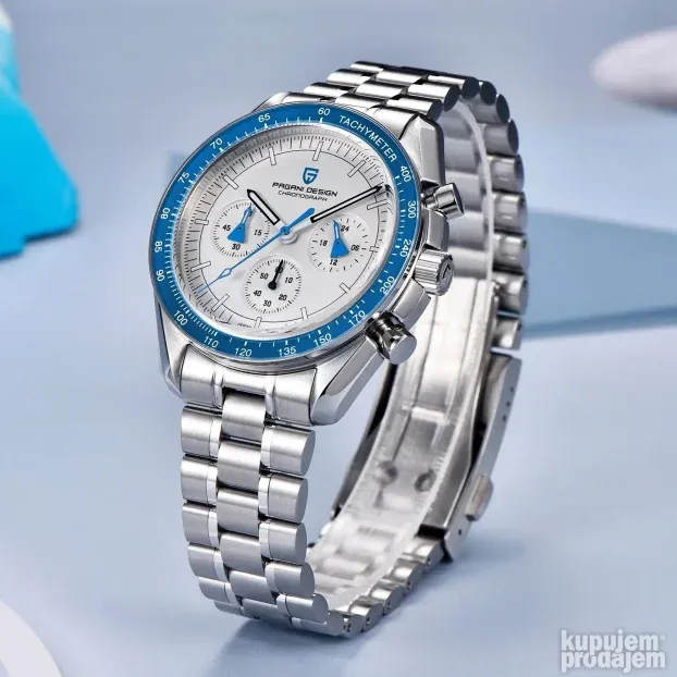 PAGANI DESIGN PD-1701 -Plava- Omega Speedmaster Moonwatch - KupujemProdajem