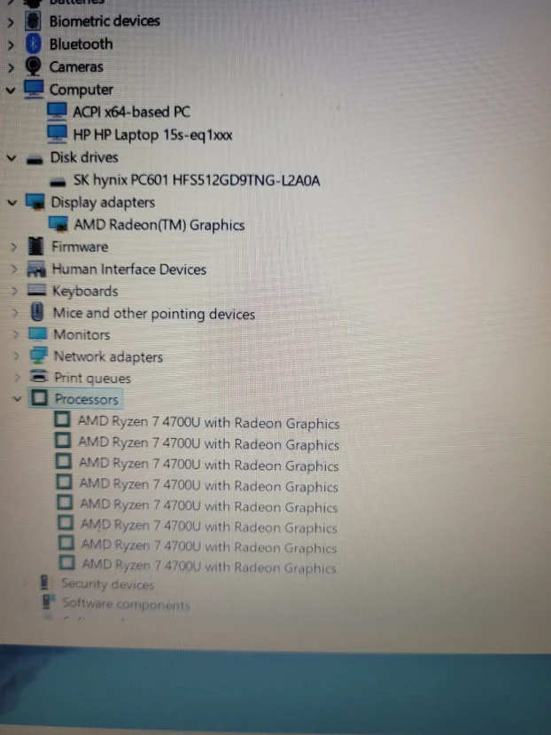 HP Ryzen 7 4700U ram 8GB, SSD 512 SK, Ful HD IPS - KupujemProdajem