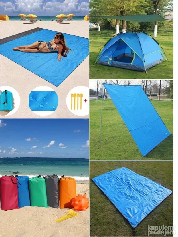 Prostirka za plazu Piknik Podloga za kampovanje Tenda sator ...