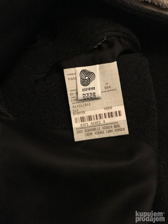 Original Hugo Boss kaput L Pure Lana Wergine - KupujemProdajem