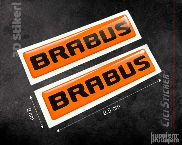 3D stikeri BRABUS - Mercedes brabus stikeri - 2020 - KupujemProdajem