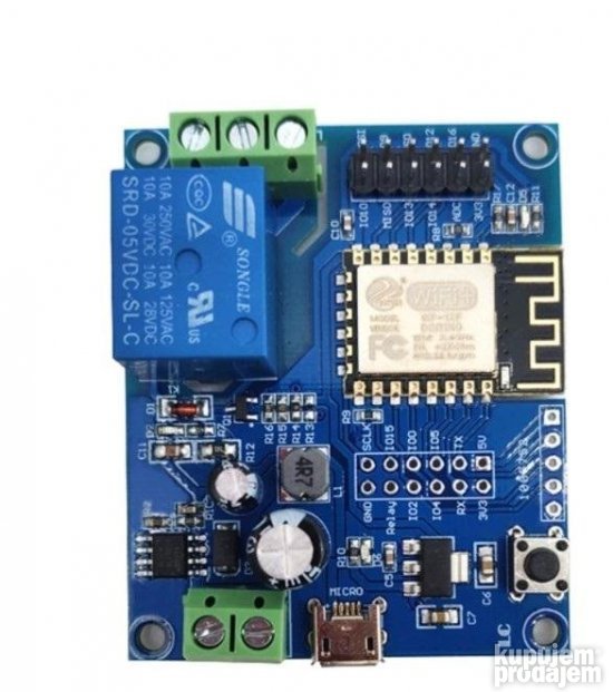 ESP8266 wifi relejni modul ESP-12F 5V-80V - KupujemProdajem