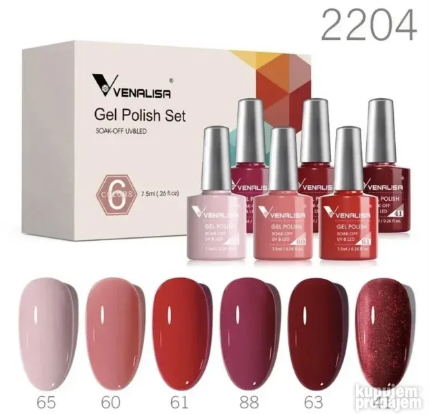 Venalisa set 6 kom gel lakova - KupujemProdajem