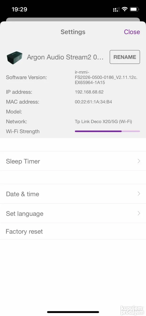 Argon Audio Stream 2M WiFi Internet Radio,Spotify - KupujemProdajem