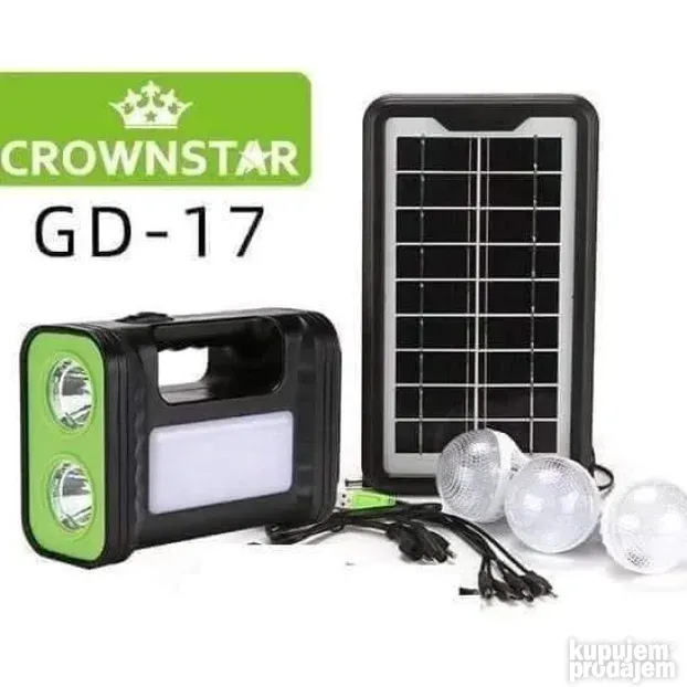 Novo GD PLUS GD-17 Solarni led sistem sa akumulatororom i tr - KupujemProdajem