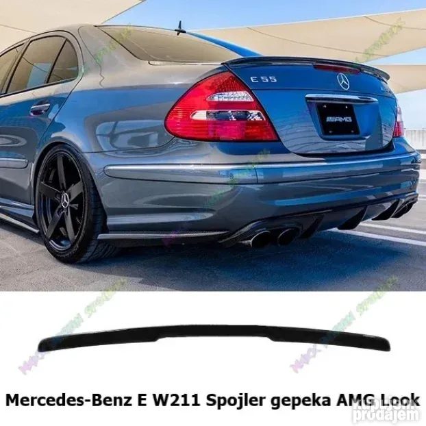 mercedes e klasa w211 lip spojler za gepek amg look - KupujemProdajem