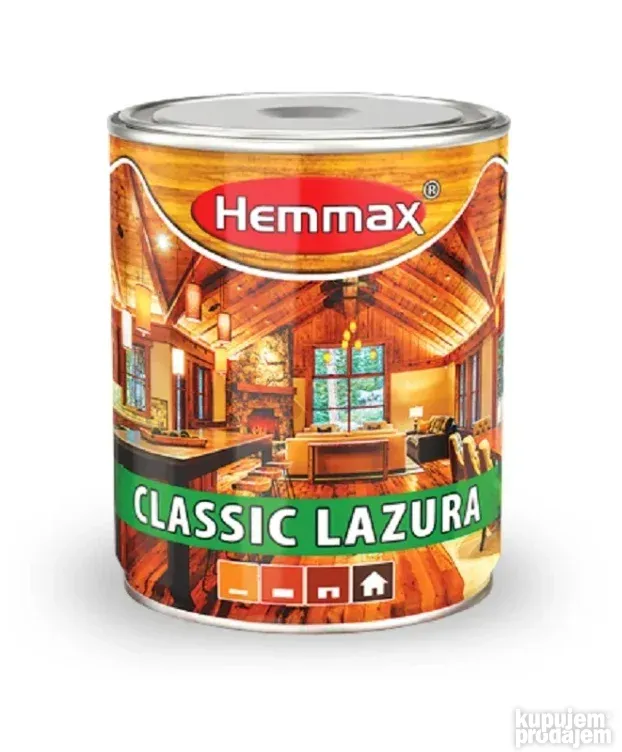 Hemmax - Lazura bez laka za drvo - hrast 0.75L - KupujemProdajem