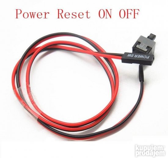 Power / Reset Taster Dugme - Prekidač za RIG / PC - KupujemProdajem