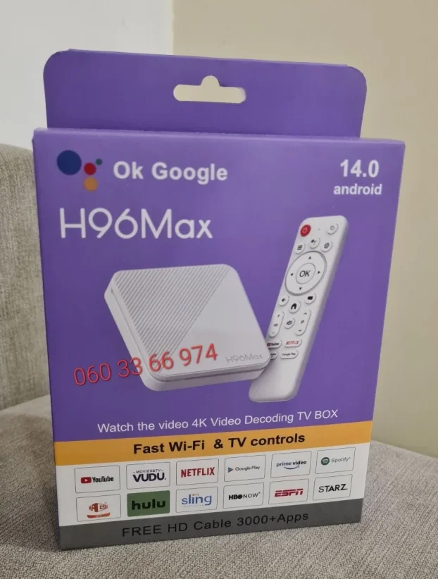 Android smart TV BOX H96 Max CRNI (2) - KupujemProdajem