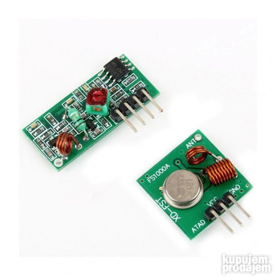 RF modul 433MHz MX-FS-03V, prijemnik + predajnik - KupujemProdajem