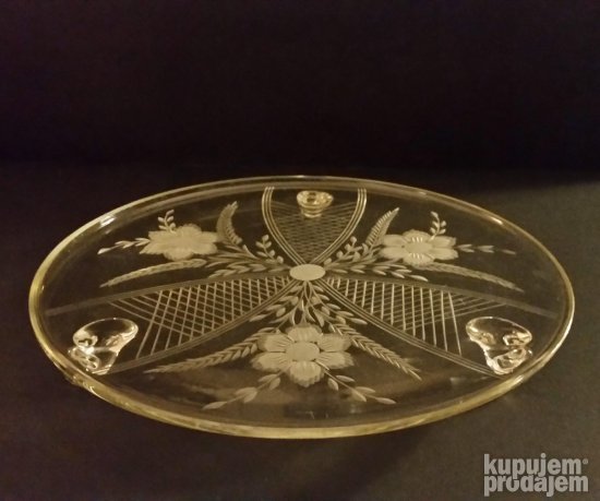 Stari prelepi Ausec za torte ili kolače sa postoljem na 3 - KupujemProdajem