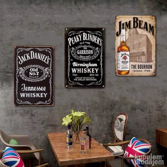 Retro print na medijapanu slike za Kafić,Bar,Pab,Restoran - KupujemProdajem