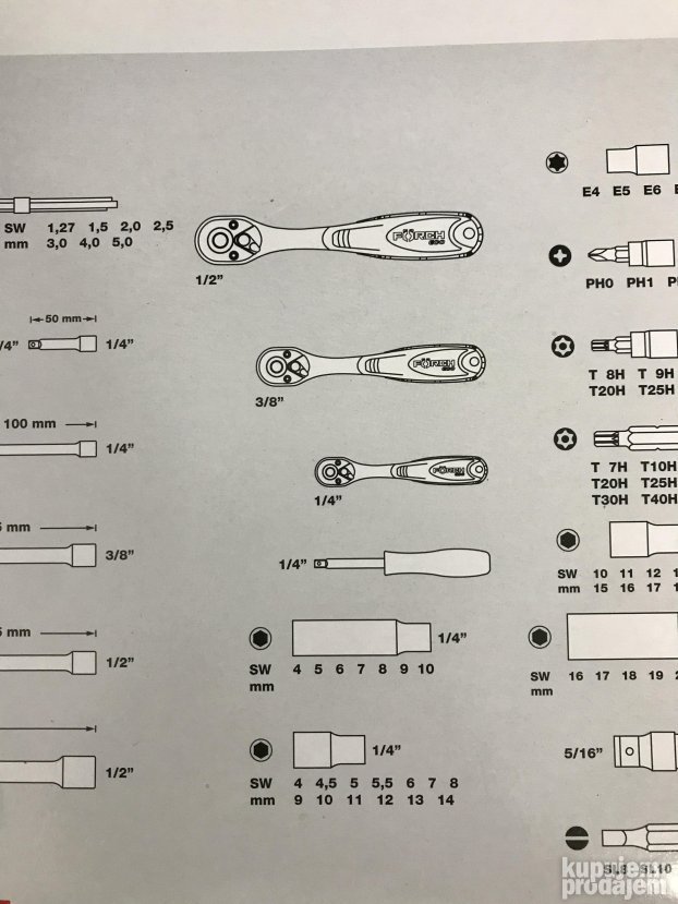 Set alata-gedore 172 dela Forch - KupujemProdajem
