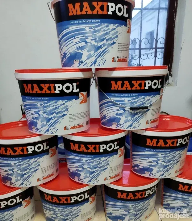 Maxifas 15L beli akrilna boja za krecenje fasade - KupujemProdajem