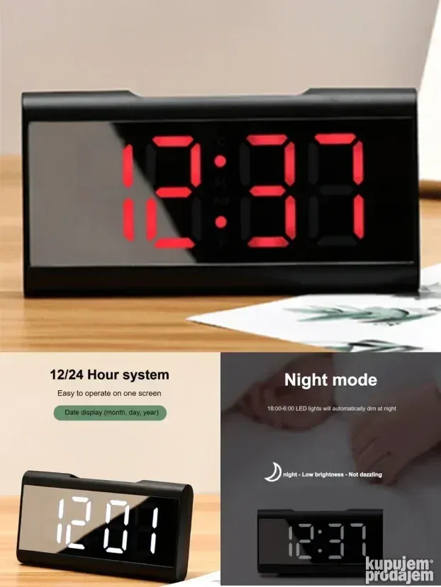 Digitalni sat Led Budilnik Digitalni sat Led Sat Budilnik - KupujemProdajem