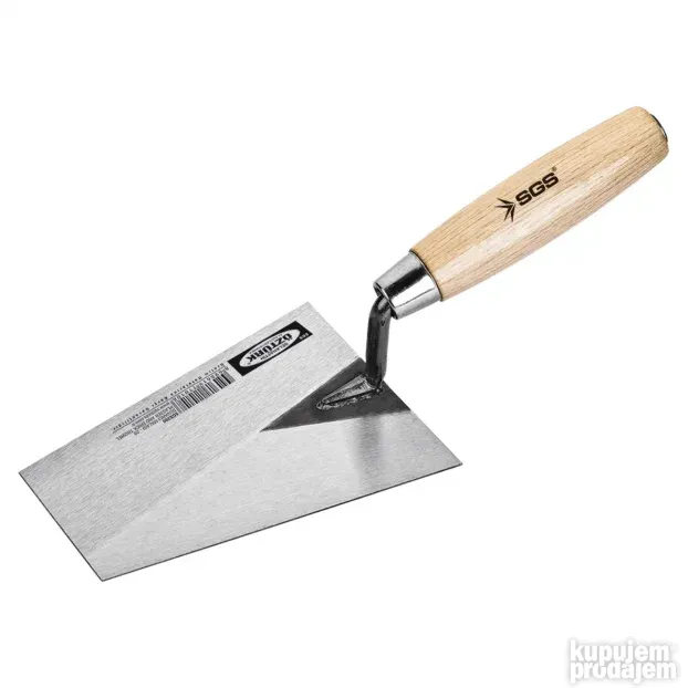 Mistrija kvadratna sa drvenom drškom 20cm, SGS - KupujemProdajem