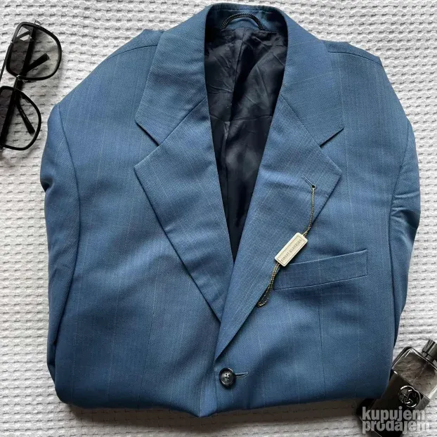 MARIO ZEGNA ORIGINAL NOV muski vuneni plavi sako 94 / M - S ...