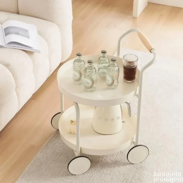 Šarmantni Pomoćni Stočić i Servirna Kolica u jednom! - KupujemProdajem