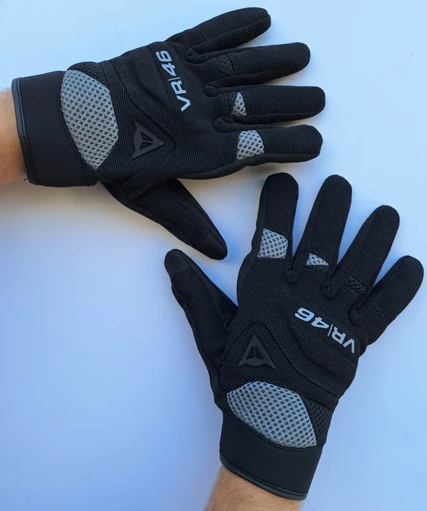 Rukavice za motor Dainese VR46 platno crno sive - KupujemProdajem