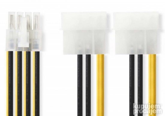 Interni adapter za napajanje 8 PIN-a - Molex kabl - KupujemProdajem