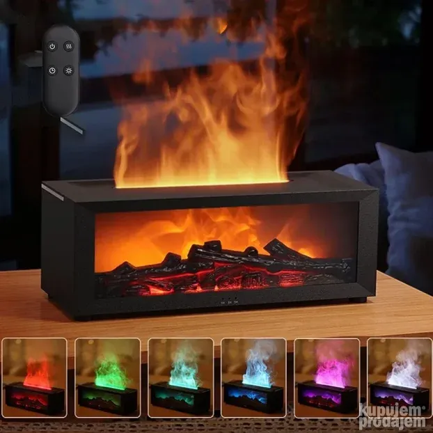 LED Kamin Aroma Difuzer sa efektom plamena - KupujemProdajem