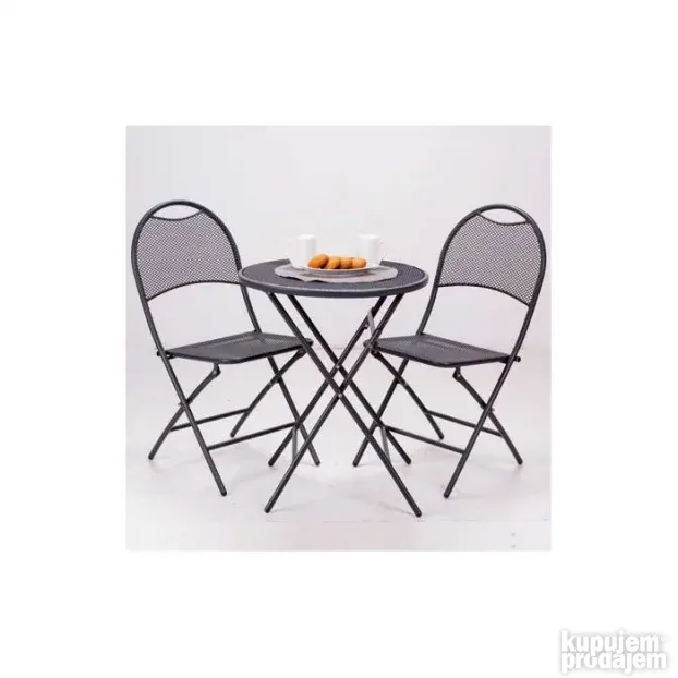 Baštenski set 2 stolice i metalni sto - KupujemProdajem