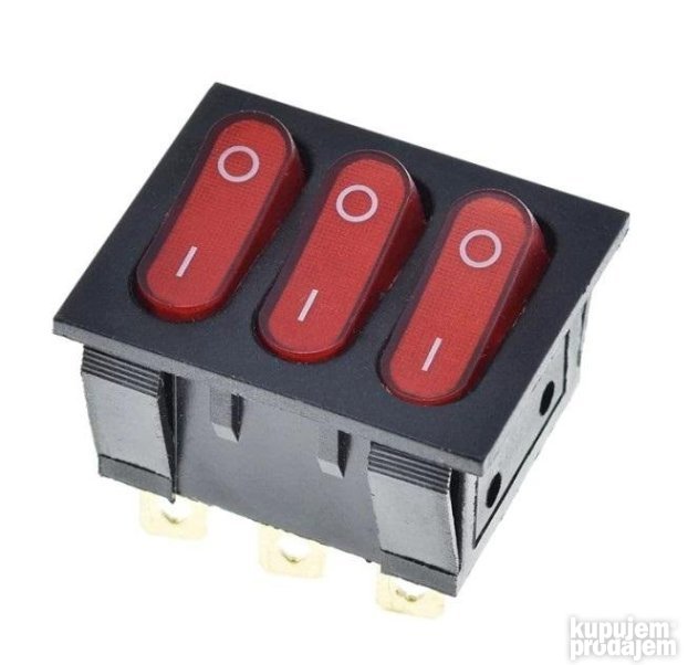 Rocker prekidac 9PIN 16A/250V motor camac auto KCD3-303 - KupujemProdajem