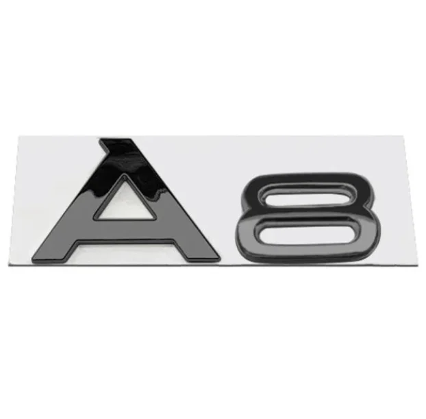 Audi A8 METALNI znak Oznaka Bedz Crni SJAJ - KupujemProdajem