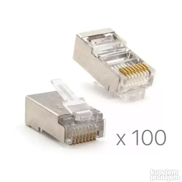 Konektor RJ45 metalni CAT5 JWD-AD79 100 kom - KupujemProdajem