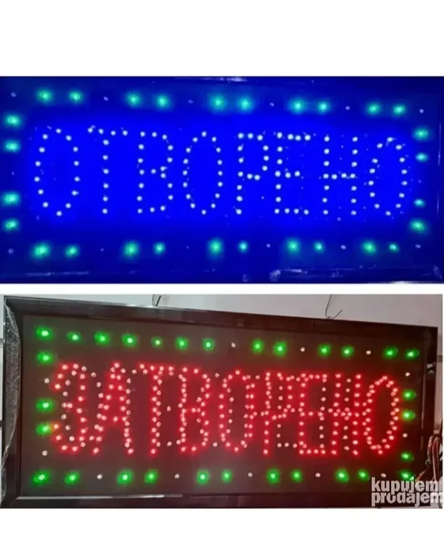 Velika LED reklama Otvoreno-Zatvoreno-Velika LED reklama Otv ...