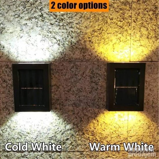 Zidne LED lampe Solarne lampe za zid 2kom - KupujemProdajem