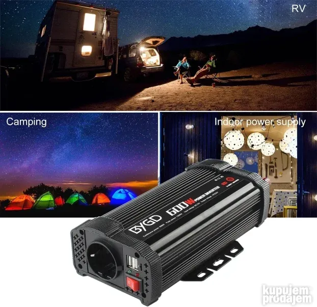 Bygd 600w pretvarac /inverter napona sa 12v na 220v - KupujemProdajem