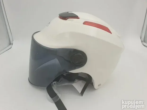 Kaciga za motor, skuter sa Foto Grej vizirom Vise boja - KupujemProdajem