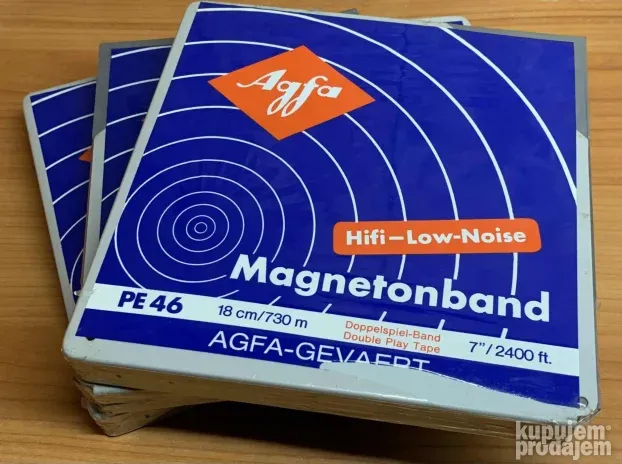 Agfa Magnetonband PE46 18cm/730m NEOTPAKOVANO/3kom - KupujemProdajem