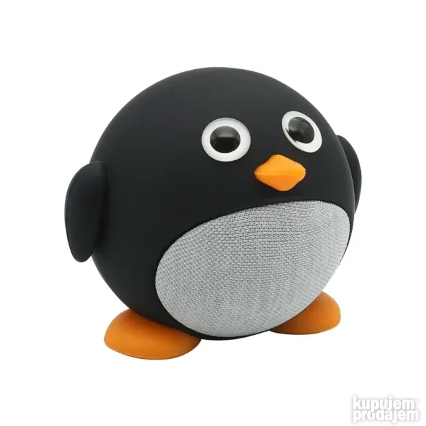 Zvucnik bluetooth TWS Pingvin crni - KupujemProdajem
