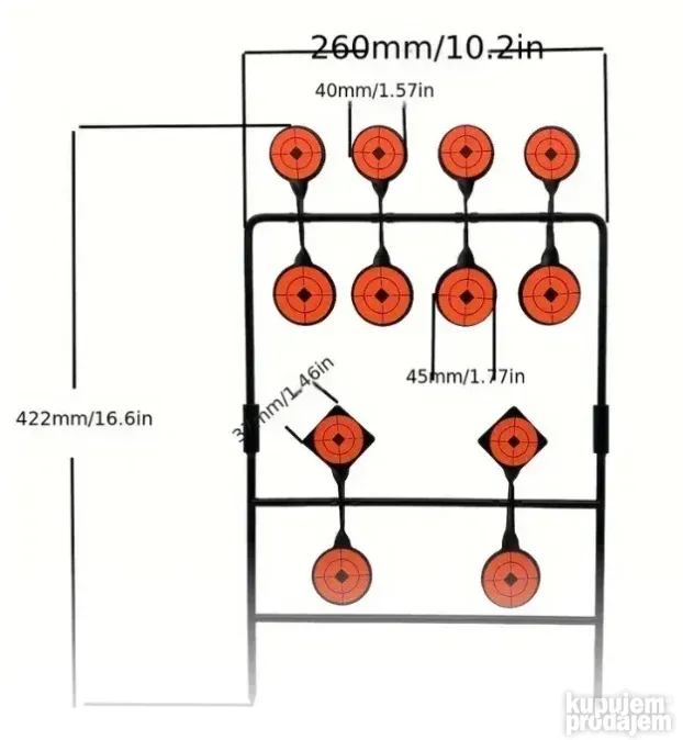 Meta Za Gadjanje Airgun Airsoft Model 2 (Target) - KupujemProdajem