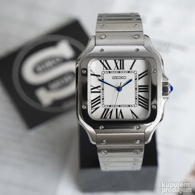 Seiko SANTOS 38mm MOD omaz Cartier - KupujemProdajem
