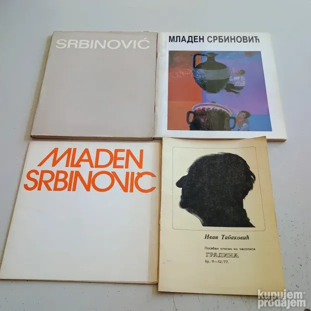 Mladen Srbinovic Ivan Tabakovic katalozi LOT - KupujemProdajem
