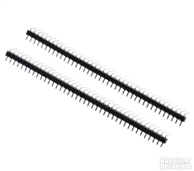 Pin letvica muska 40 pin 2.54mm 90 stepeni ugao za Arduino ...